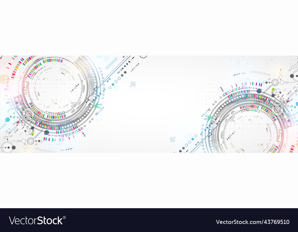 Abstract technology concept circuit board high Vector Image