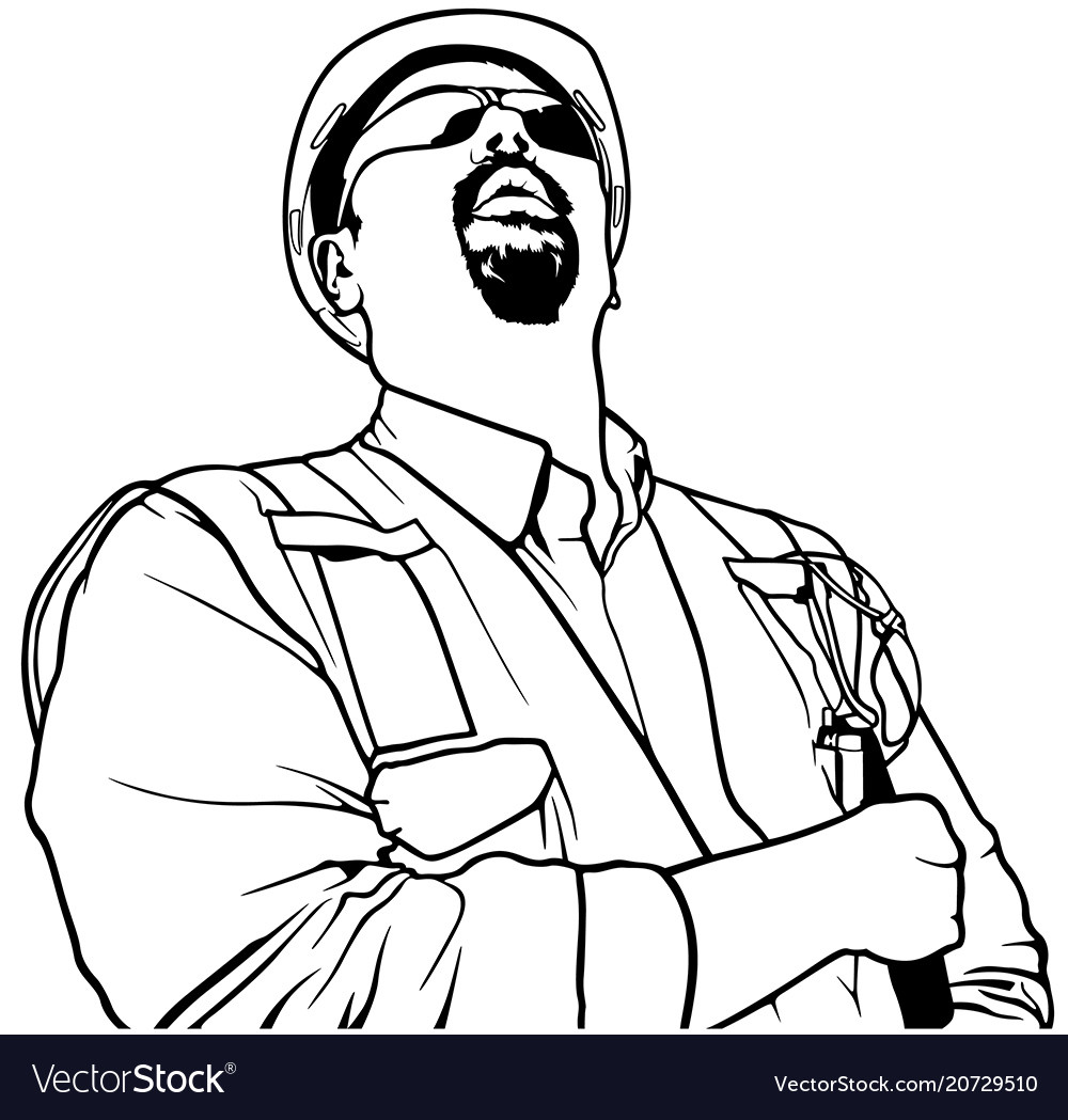 Construction supervisor Royalty Free Vector Image