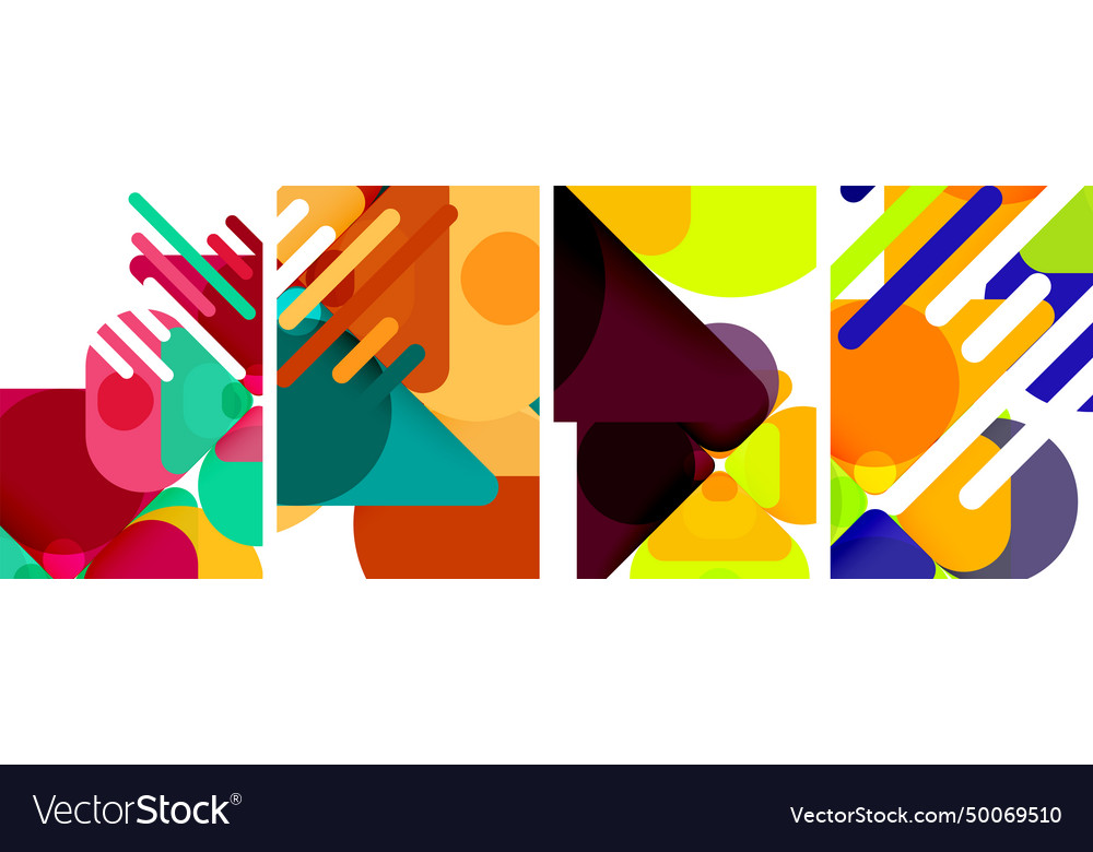 Geometric elements abstract backgrounds for Vector Image
