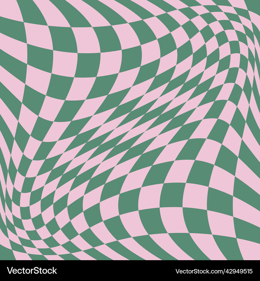 1970 wavy swirl seamless pattern in orange Vector Image
