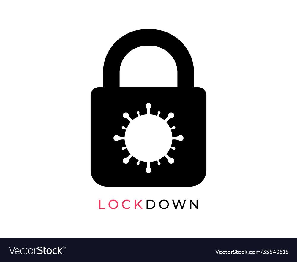 Lockdown coronavirus lockdown design lockdown Vector Image