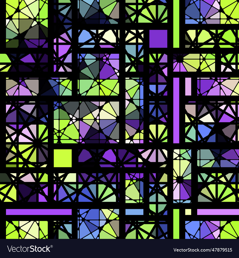 Seamless mosaic art pattern art mosaic Royalty Free Vector