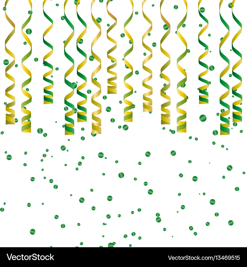 Serpentine ribbons isolated on background Vector Image