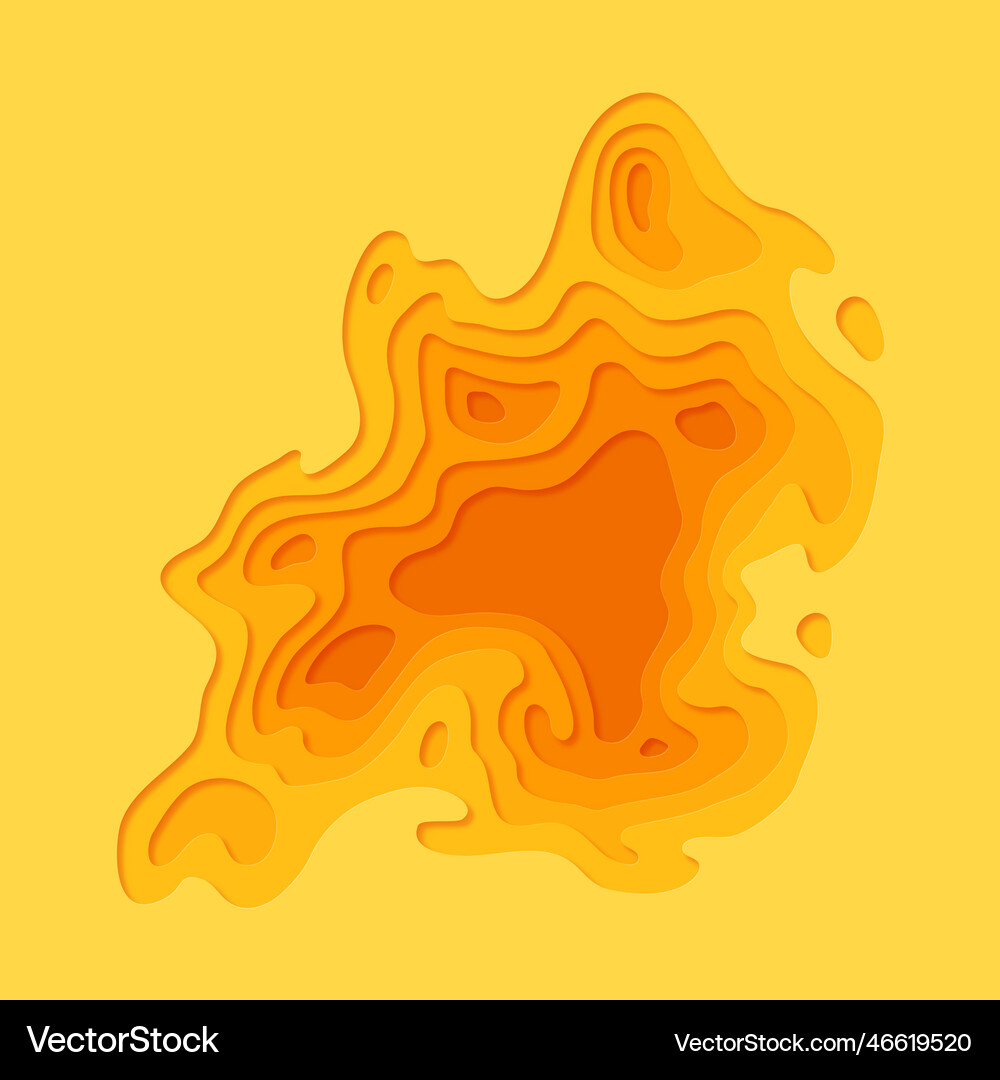 Abstract smooth origami shape paper cut soft Vector Image