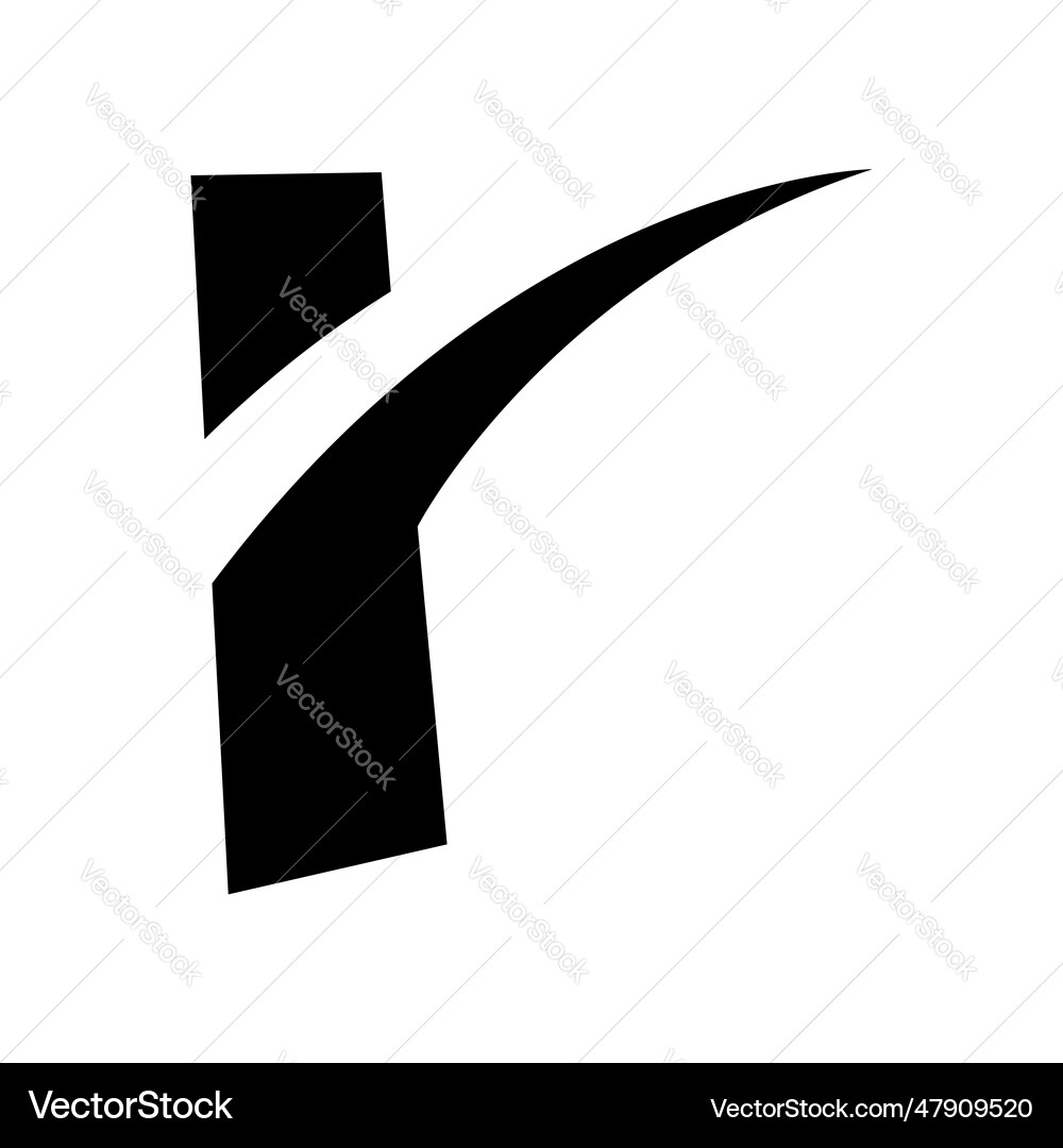 Black spiky shaped letter r icon Royalty Free Vector Image