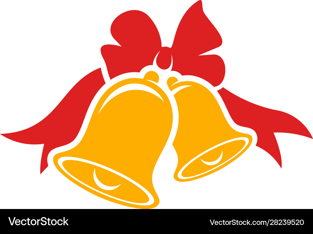 Christmas icon logo design template with many Vector Image