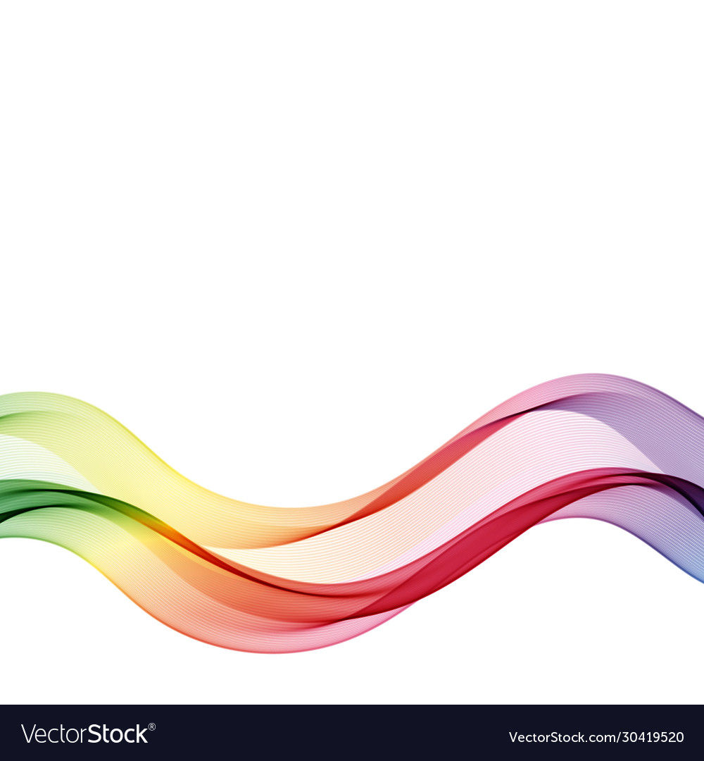 Colorful Wave Abstract Wave Flow Background Vector Image