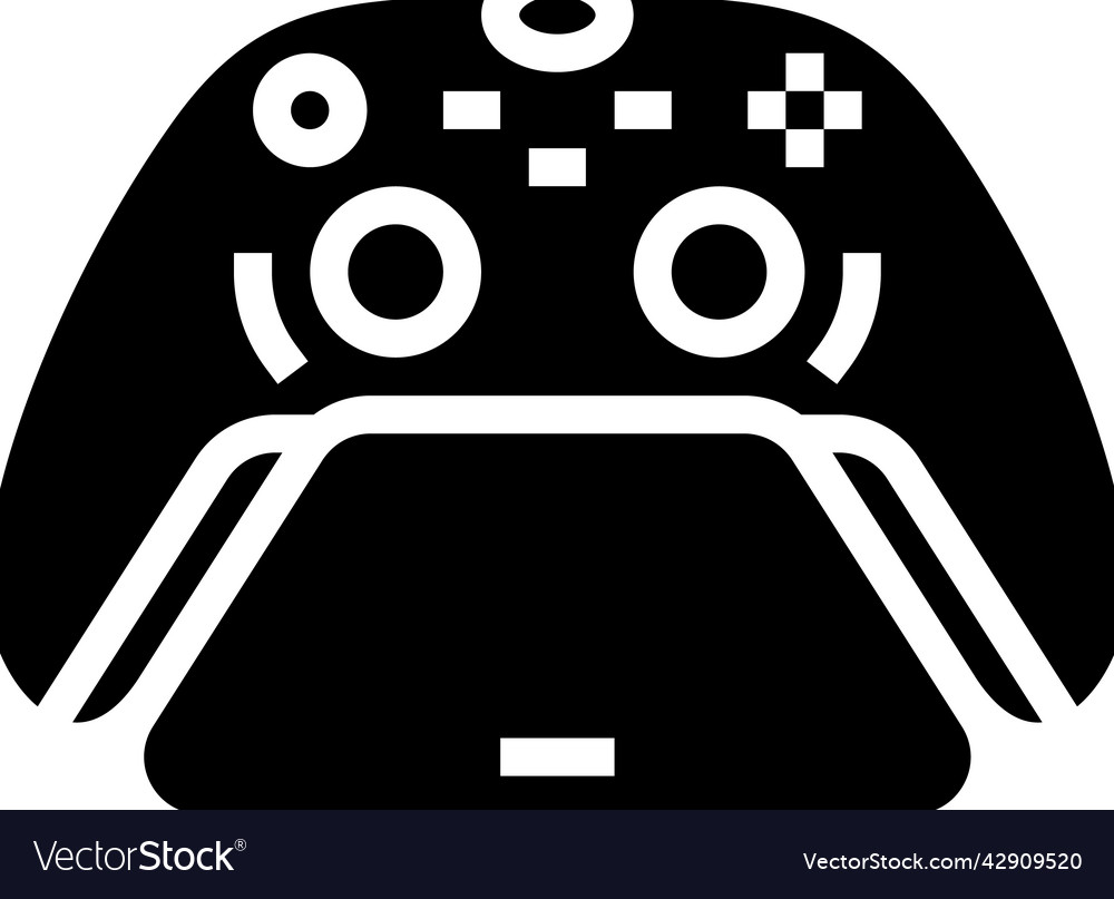 Controller stand glyph icon Royalty Free Vector Image