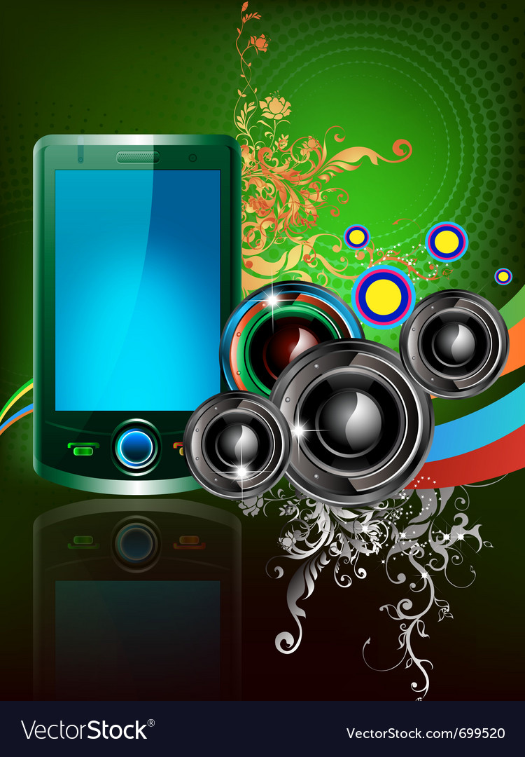 Mobile background Royalty Free Vector Image - VectorStock