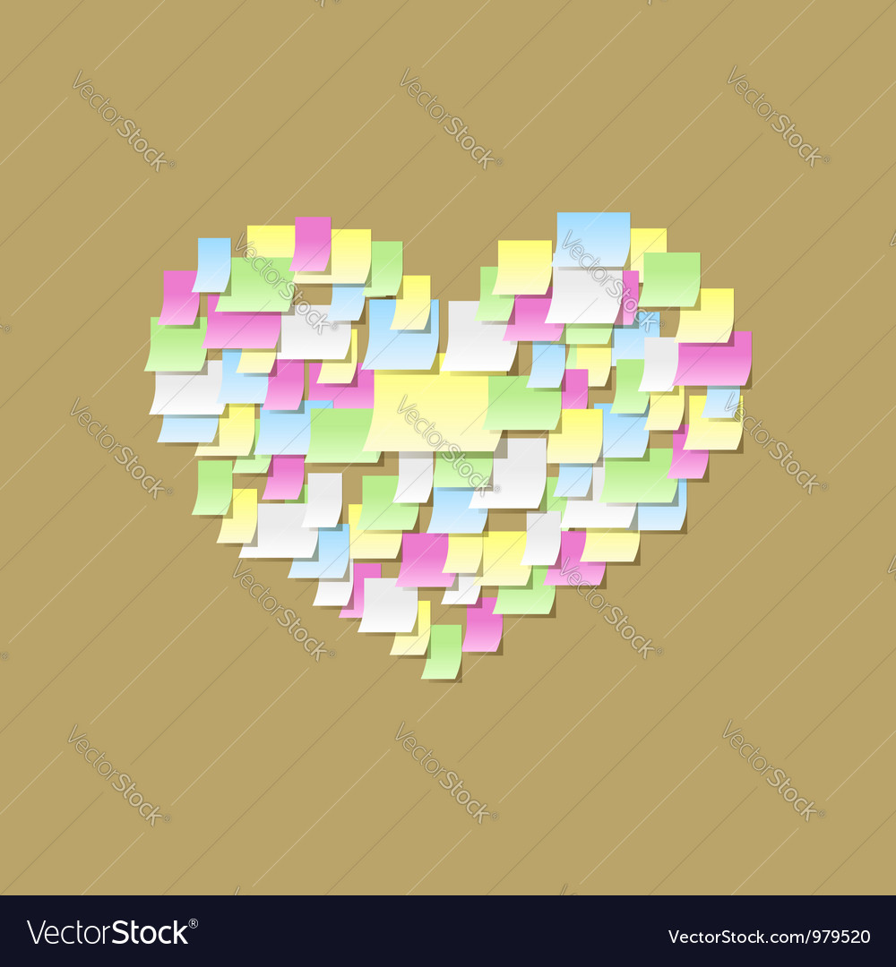 Office notes Royalty Free Vector Image - VectorStock