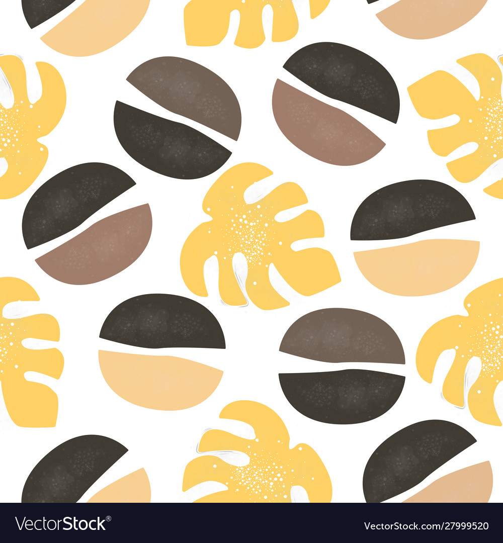 Terracotta Abstract Seamless Pattern Modern Vector Image