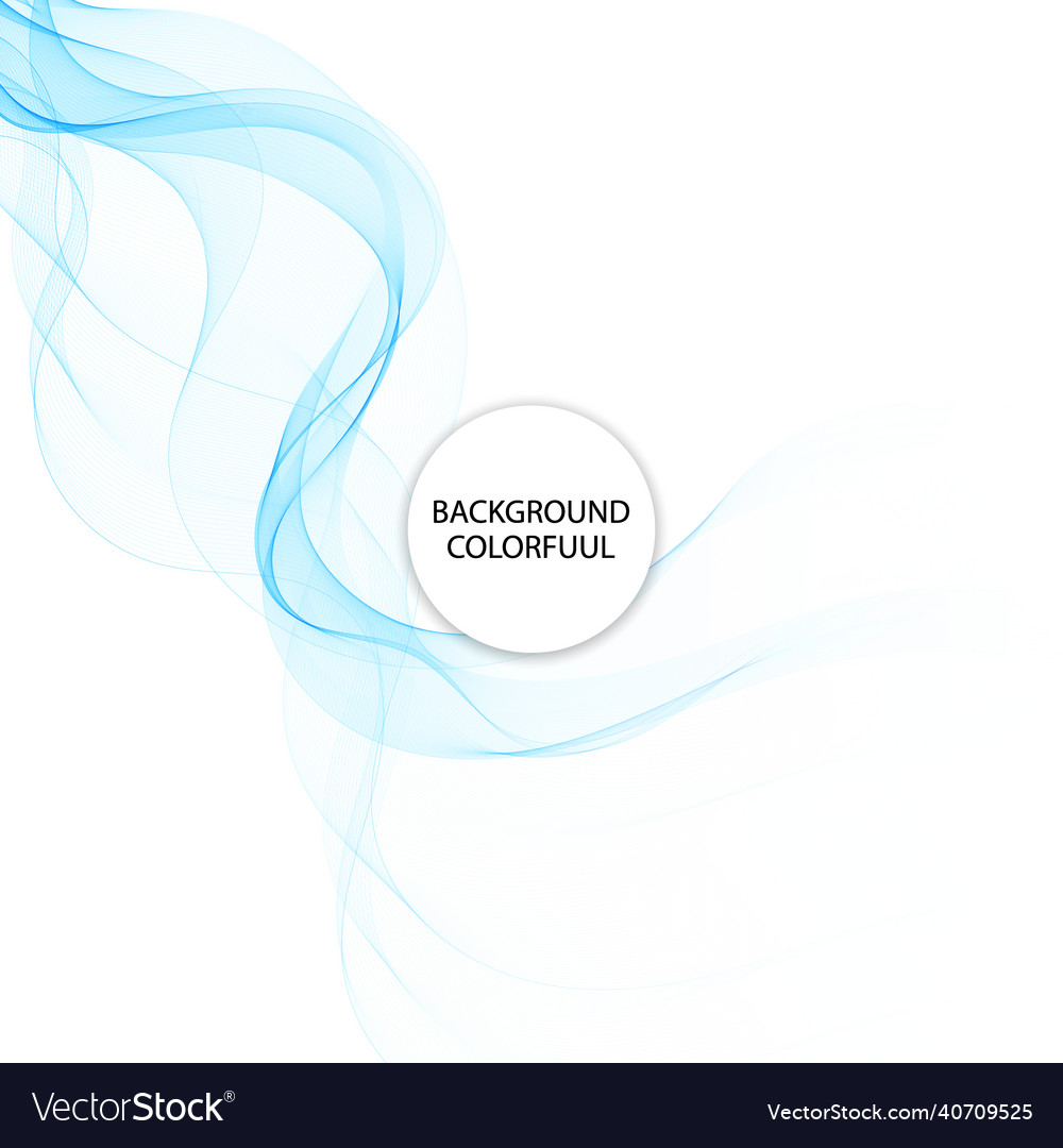 Blue wave pattern for presentation decor Vector Image