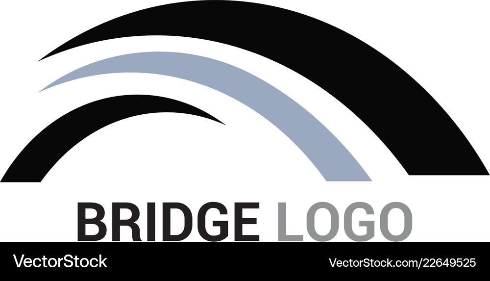 Bridge logo and symbol template building Vector Image