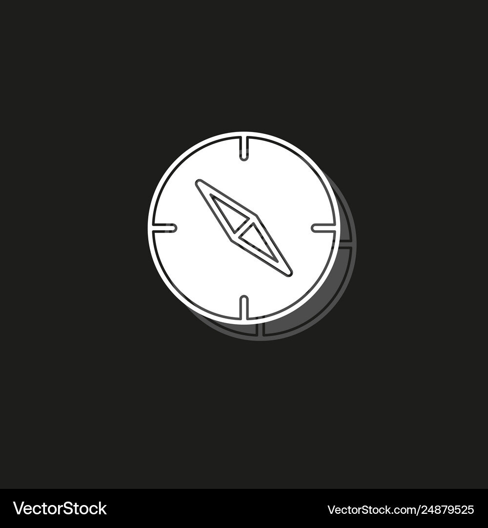 Compass icon - navigation symbol - travel icon Vector Image