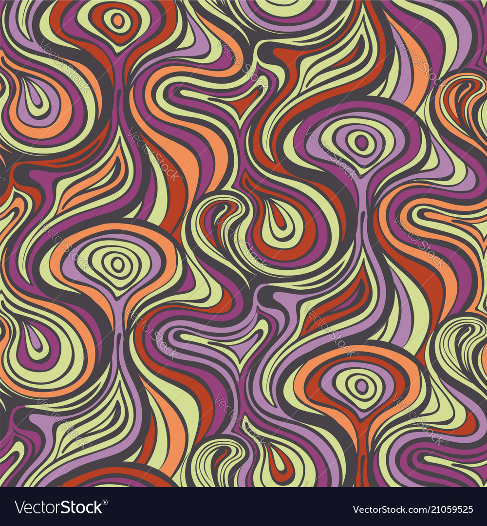 Ebru seamless pattern Royalty Free Vector Image