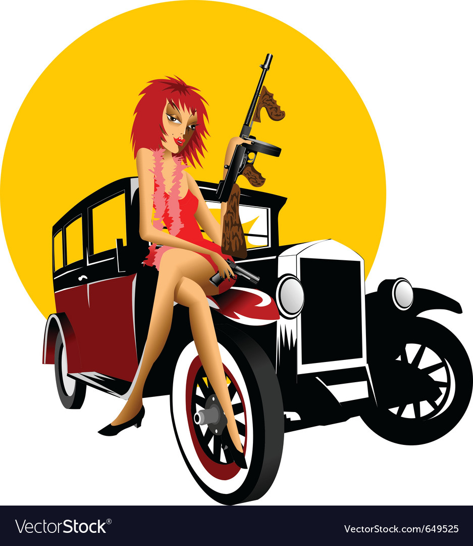 Sexy Criminal Royalty Free Vector Image Vectorstock