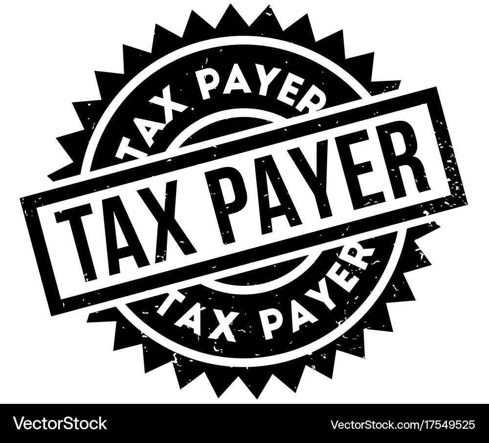 Tax payer rubber stamp Royalty Free Vector Image