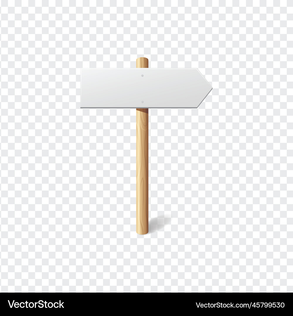 Blank signboard empty signage banner white sign Vector Image