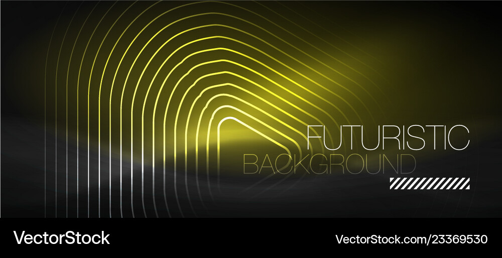 Dark black abstract background with neon colors Vector Image