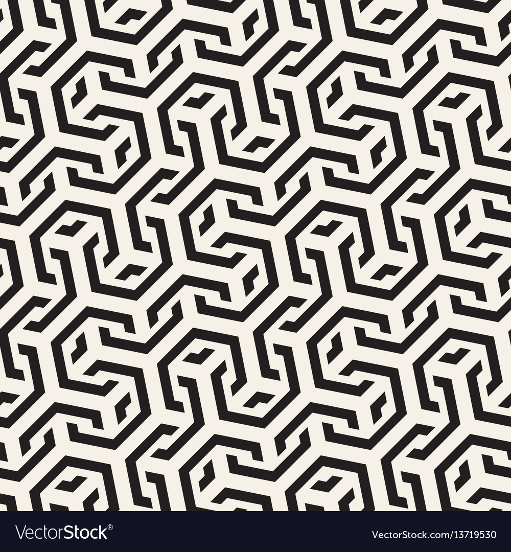 Interlaced Hexagonal Pattern Royalty Free Vector Image