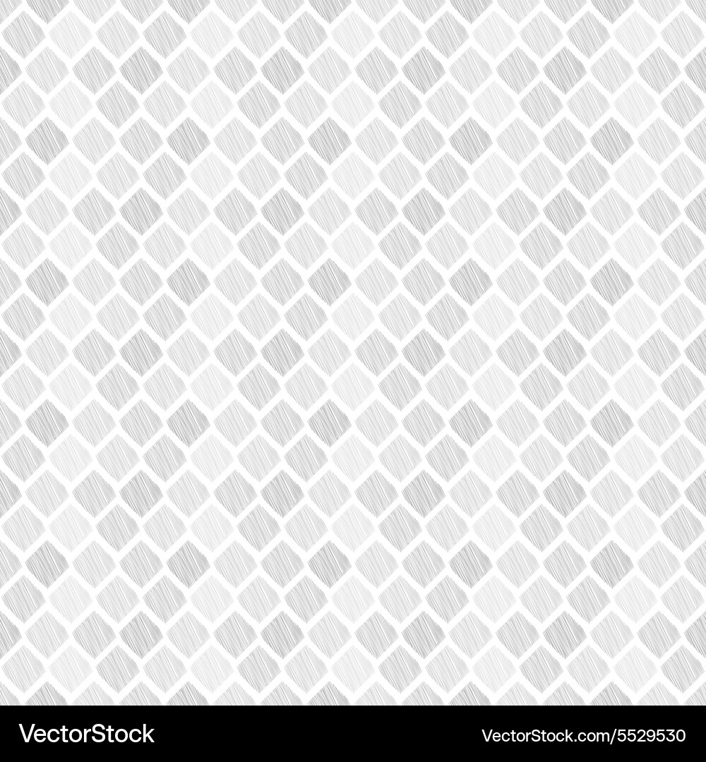 Seamless pattern of rhombs in sketch style Vector Image