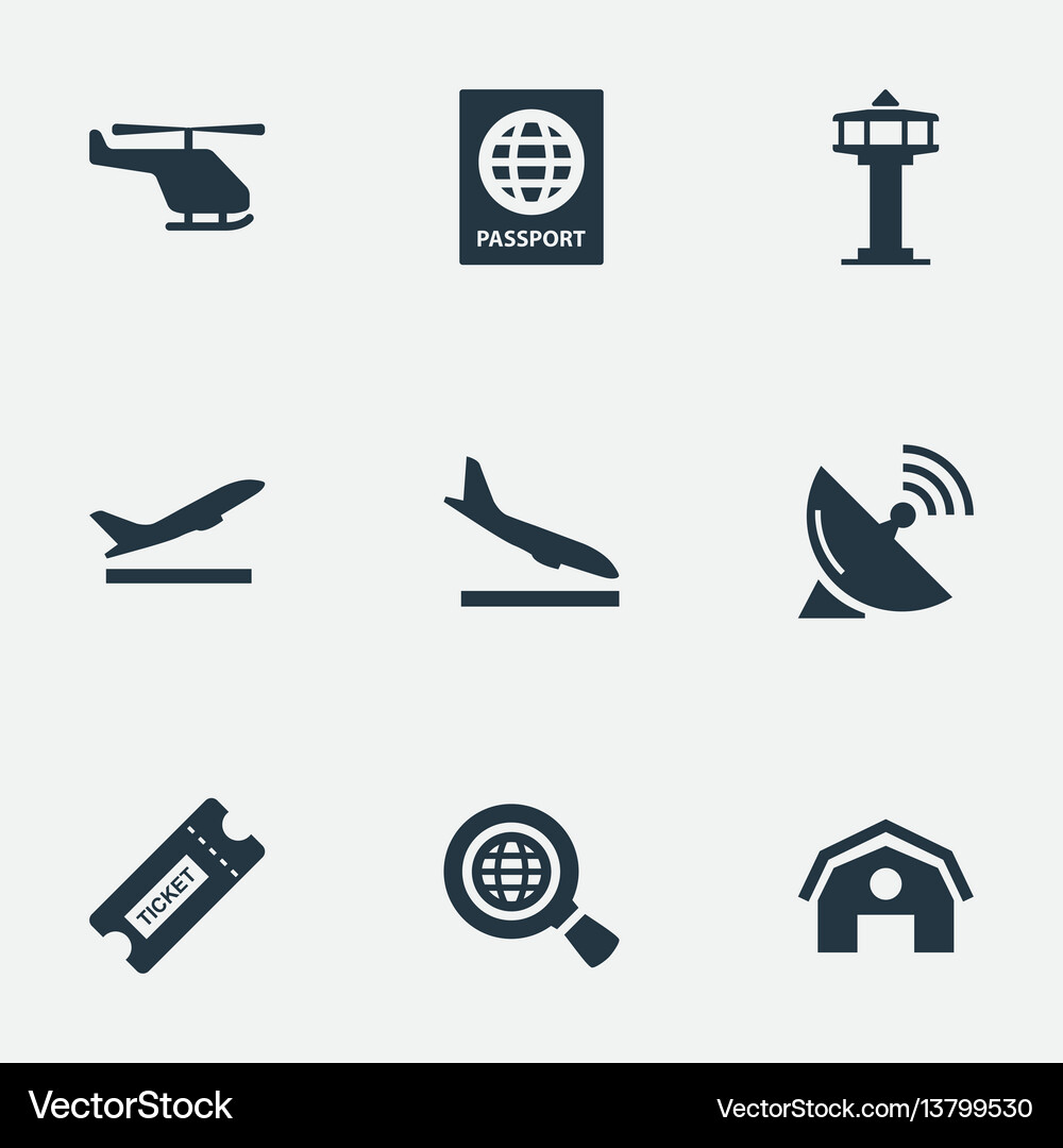 Set of simple transportation Royalty Free Vector Image