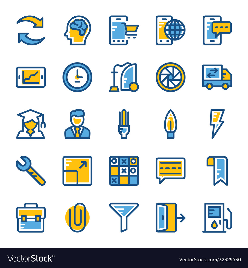 Web and user interface icons 8 Royalty Free Vector Image