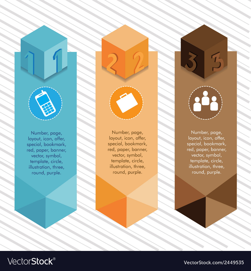 Numbers and business icons over grunge background Vector Image