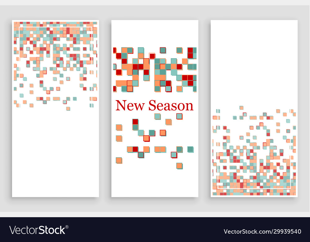 Abstract various colorful header set collection Vector Image