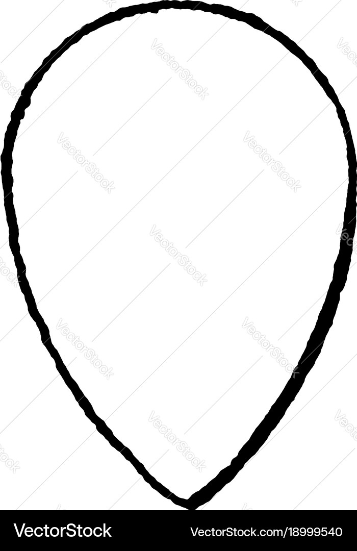 Almond shield of a shield or escutcheon Royalty Free Vector