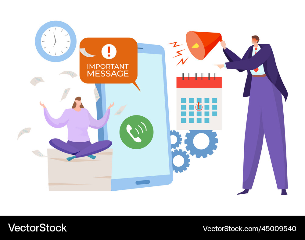 Boss angry at employee manager scold worker Vector Image