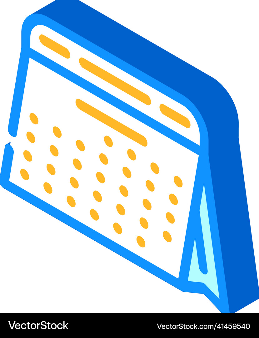Calendar for planning month isometric icon Vector Image