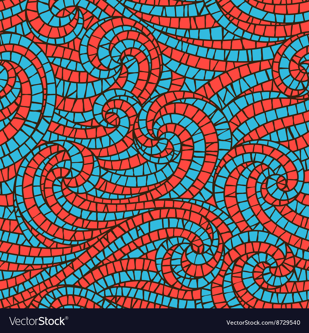 Geometric Mosaic Pattern Royalty Free Vector Image