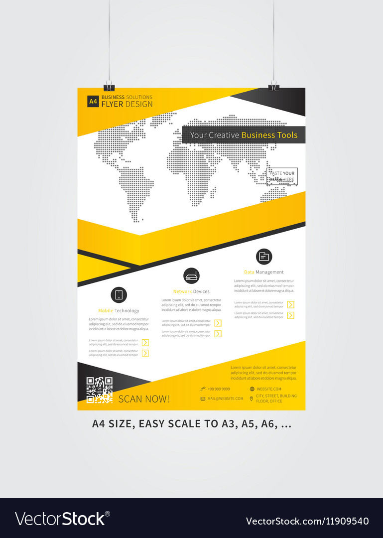 Poster layout Royalty Free Vector Image - VectorStock