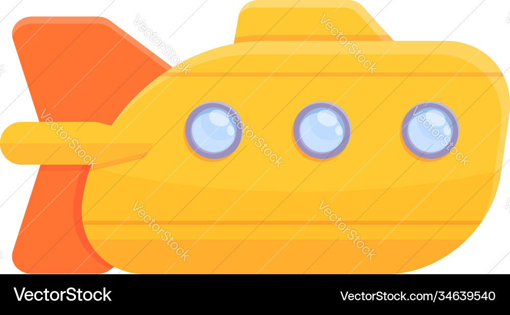 Underwater bathyscaphe icon cartoon style Vector Image