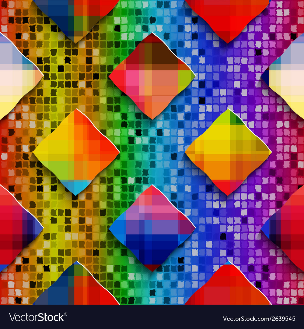 Rainbow colored rectangles Royalty Free Vector Image