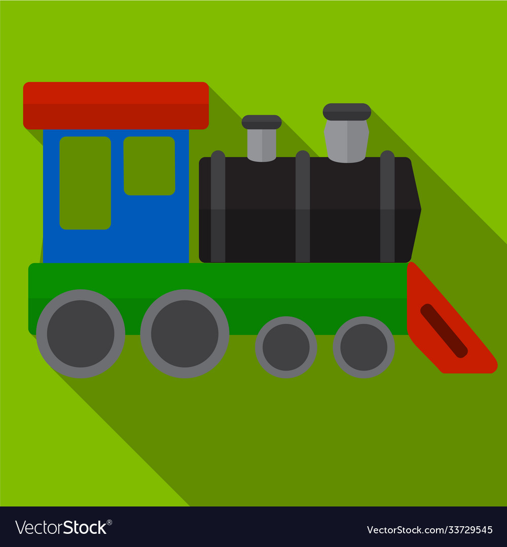 Train flat icon Royalty Free Vector Image - VectorStock