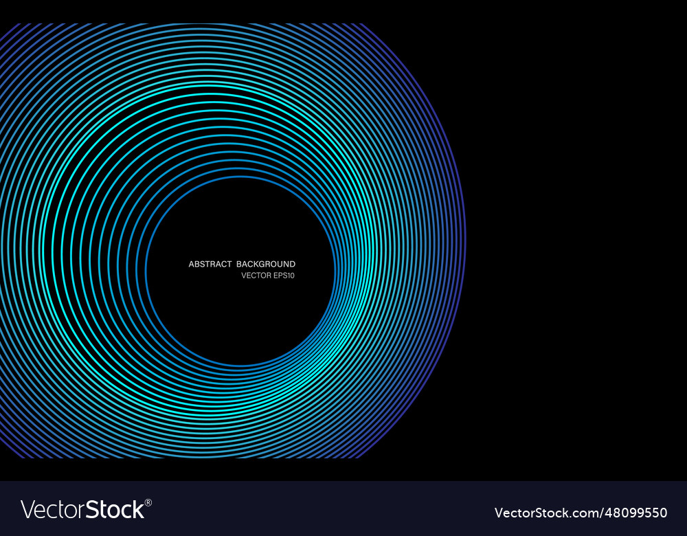Abstract circles lines pattern round frame Vector Image