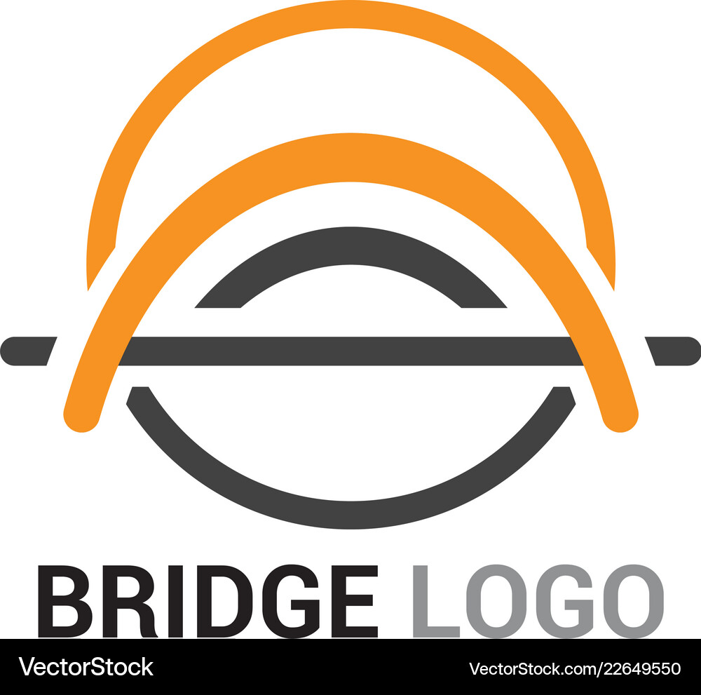 Bridge logo and symbol template building Vector Image