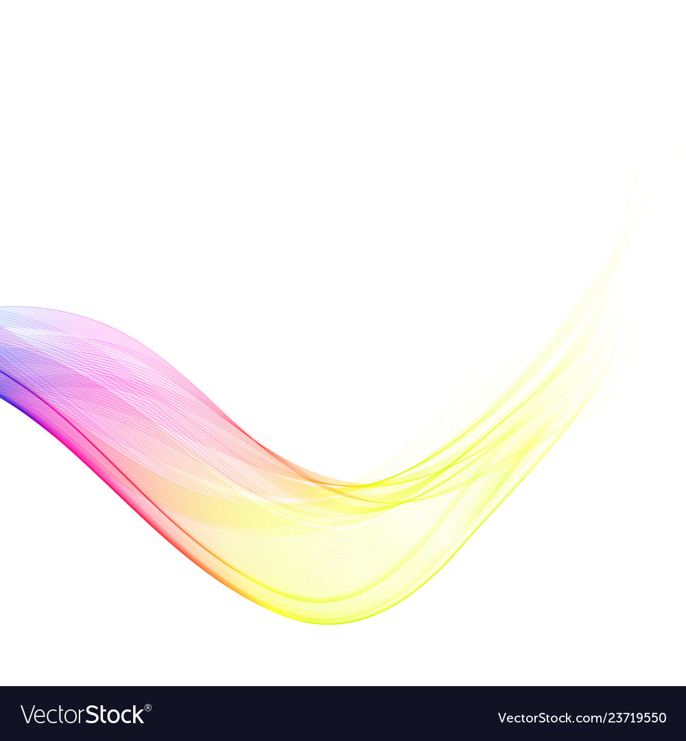 Color abstract wave on a white background Vector Image