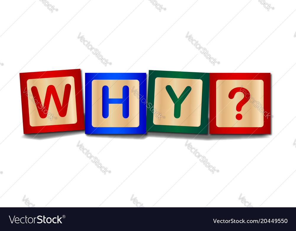 Why blocks Royalty Free Vector Image - VectorStock