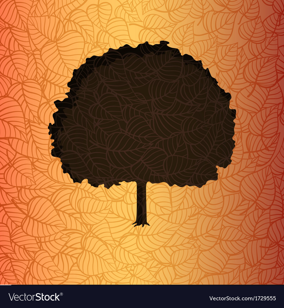 Autumn tree Royalty Free Vector Image - VectorStock