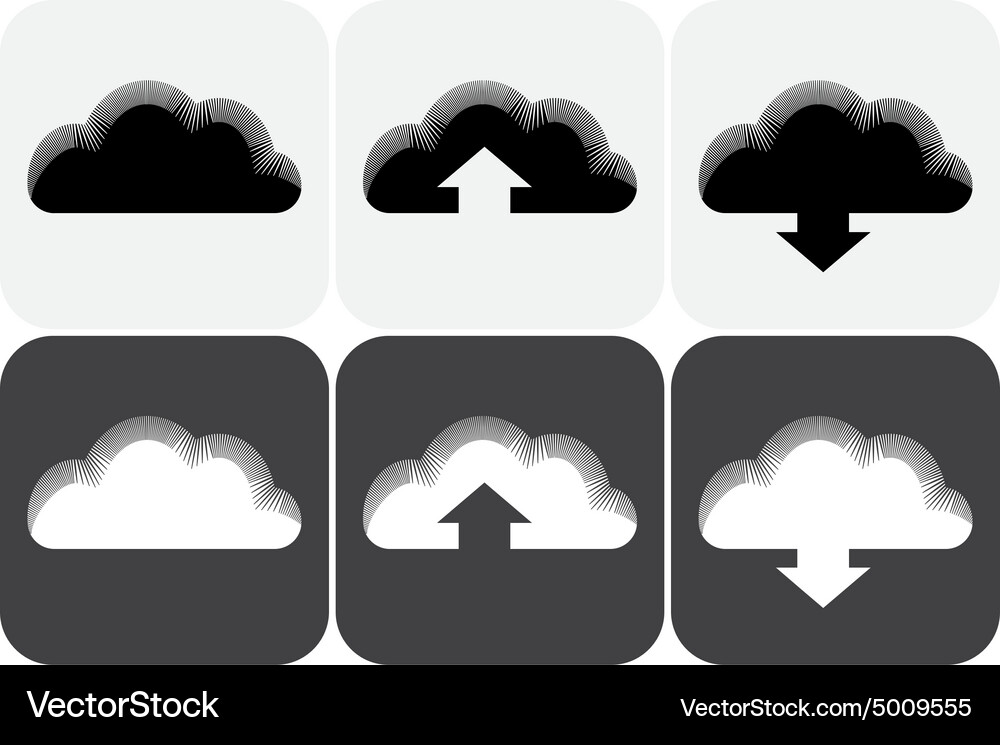 Clouds collection Royalty Free Vector Image - VectorStock