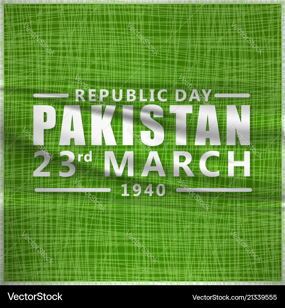 Creative abstract for happy pakistan day template Vector Image