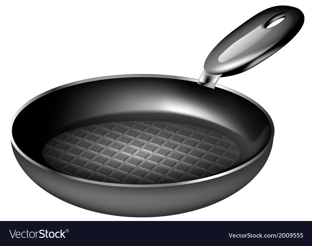 Frying pan Royalty Free Vector Image - VectorStock