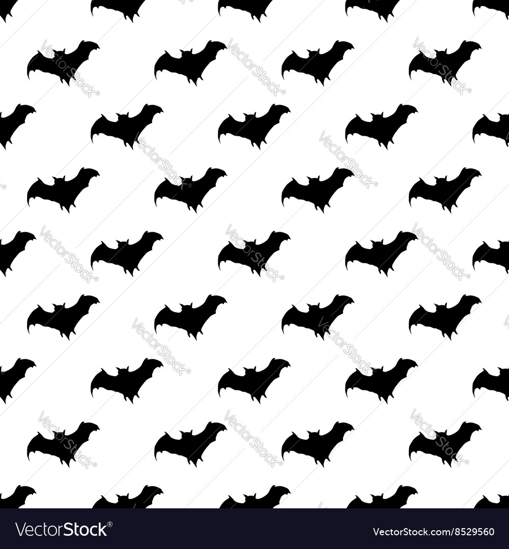 Bat pattern seamless Royalty Free Vector Image