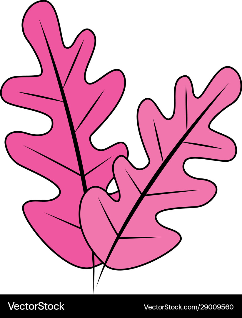 Beautiful pink plant icon Royalty Free Vector Image