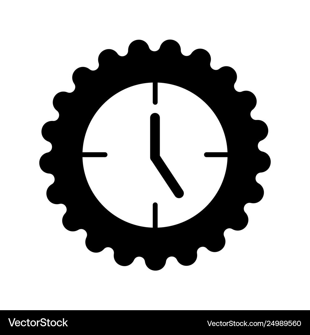 Clock icon in trendy flat style isolated Vector Image