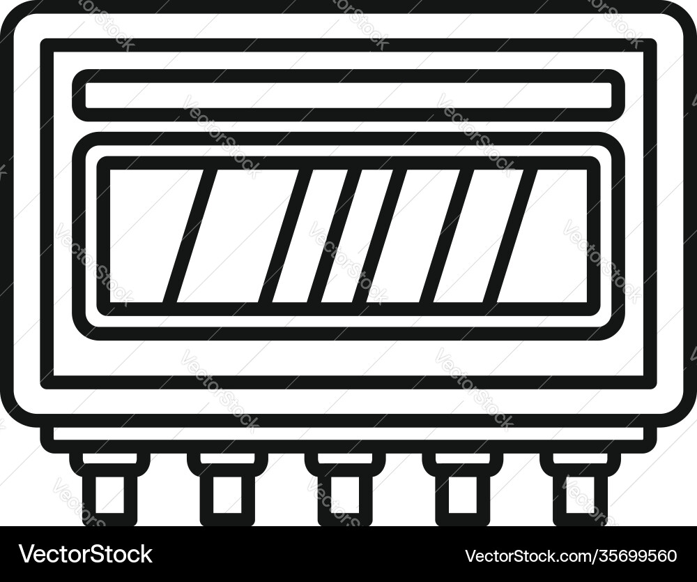 Electric utilities icon outline style Royalty Free Vector