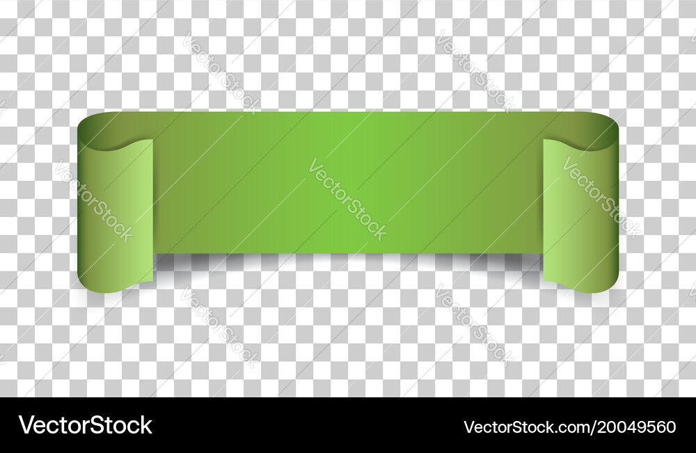 Empty ribbon icon blank sticker label on isolated Vector Image